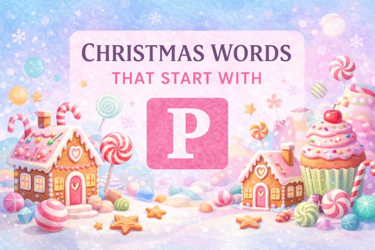 Christmas Words Beginning With P (Meanings & Examples)