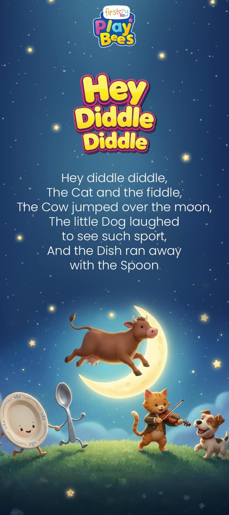 Hey Diddle Diddle Lyrics - Nursery Rhyme & Song