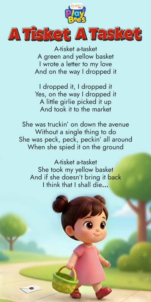 A Tisket A Tasket Lyrics - Nursery Rhyme & Song