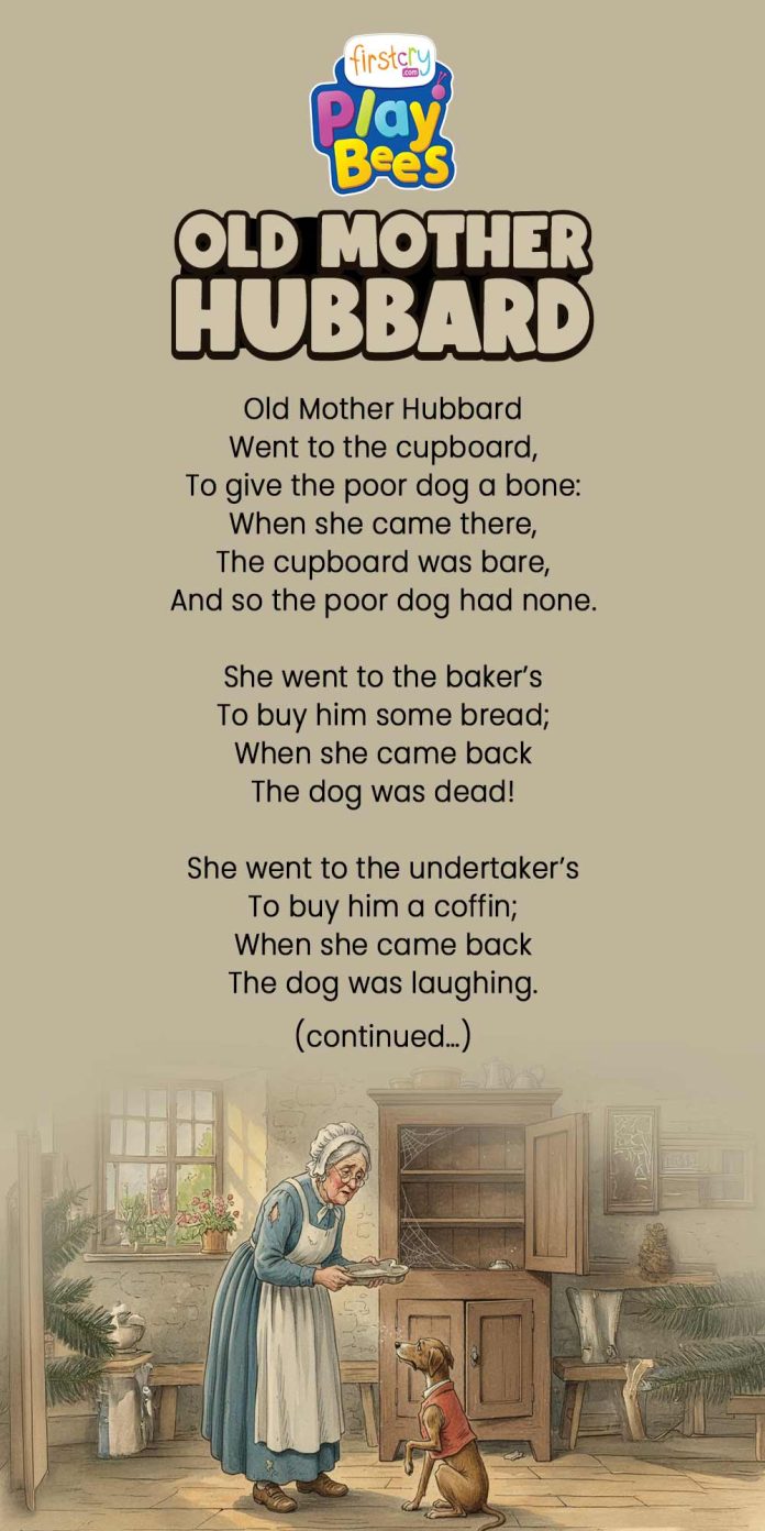 Old Mother Hubbard Lyrics - Nursery Rhyme & Song