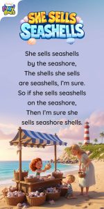 She Sells Seashells Lyrics - Nursery Rhyme & Song