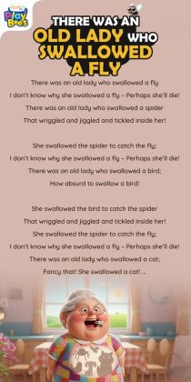 There Was an Old Lady Who Swallowed a Fly Lyrics - Nursery Rhyme & Song