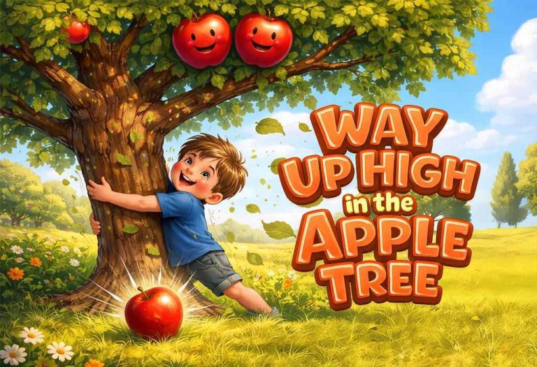 Way Up High in the Apple Tree Lyrics - Nursery Rhyme & Song
