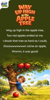 Way Up High in the Apple Tree Lyrics - Nursery Rhyme & Song