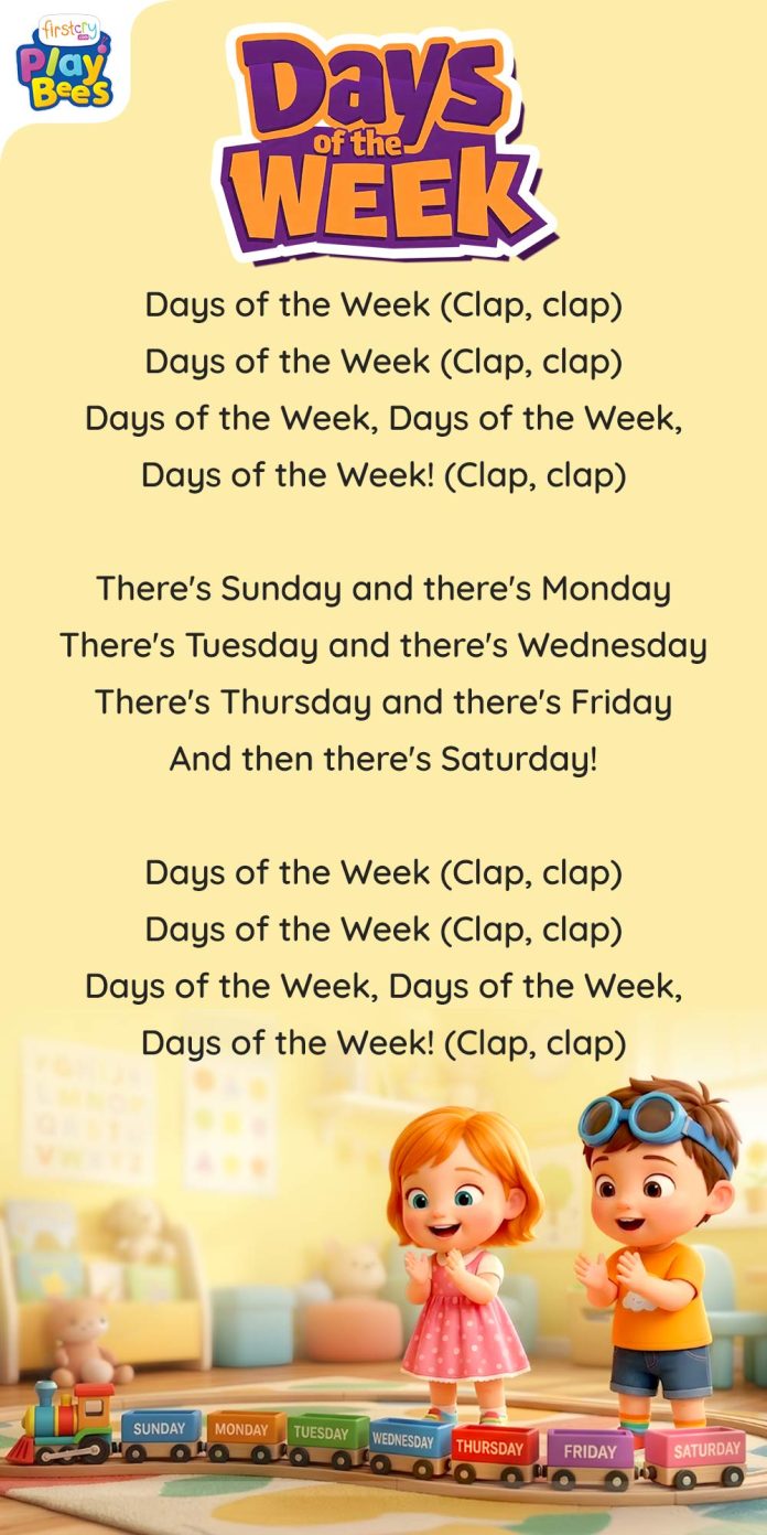 Days of the Week Lyrics - Nursery Rhyme & Song