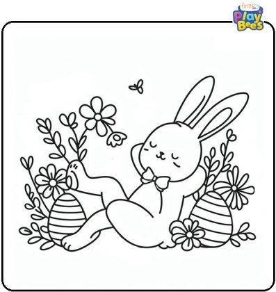 Easter Bunny Coloring Pages – Cute Printable Sheets & Pictures