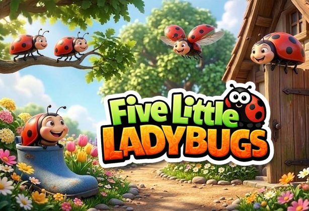 Five Little Ladybugs Lyrics - Nursery Rhyme & Song