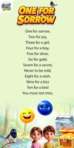 One For Sorrow Lyrics - Nursery Rhyme & Song