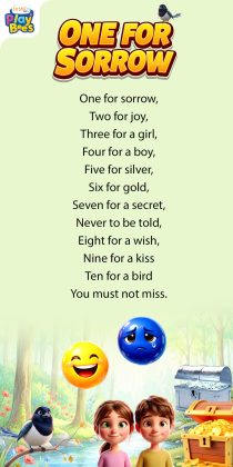 One For Sorrow Lyrics - Nursery Rhyme & Song