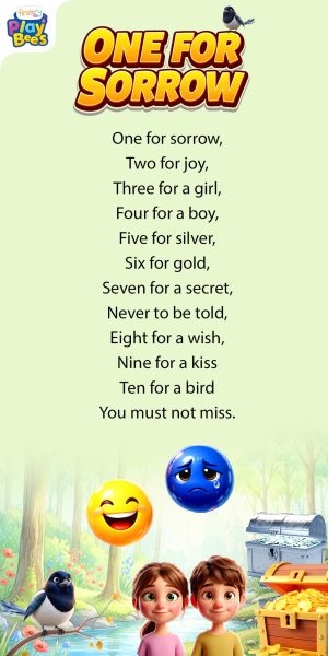 One For Sorrow Lyrics - Nursery Rhyme & Song