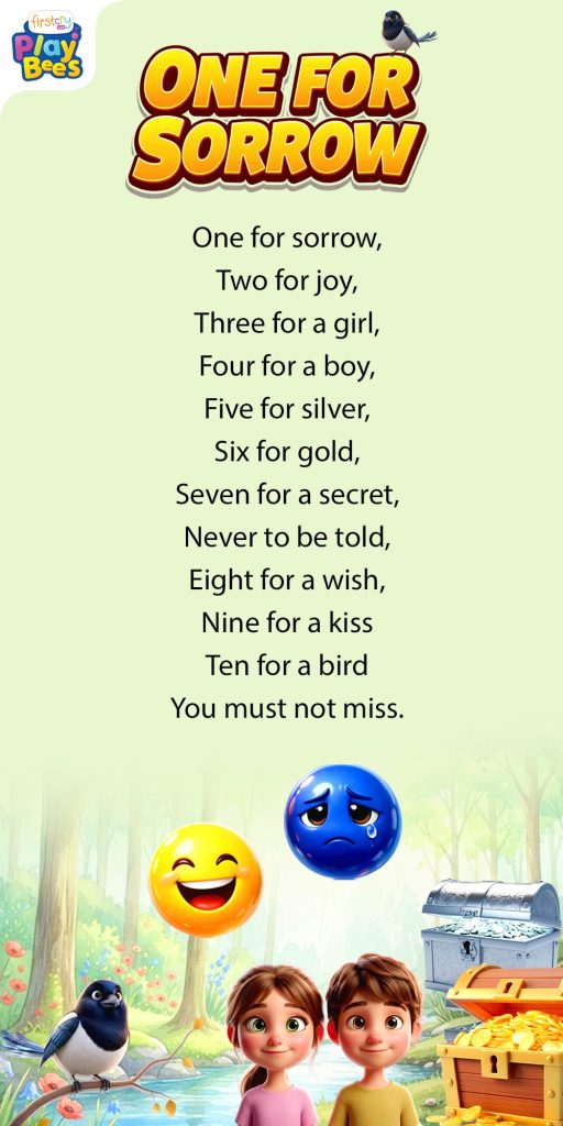 One For Sorrow Lyrics - Nursery Rhyme & Song