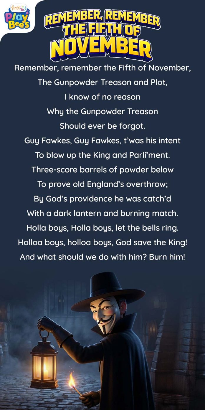 The Fifth of November Lyrics - Nursery Rhyme & Song