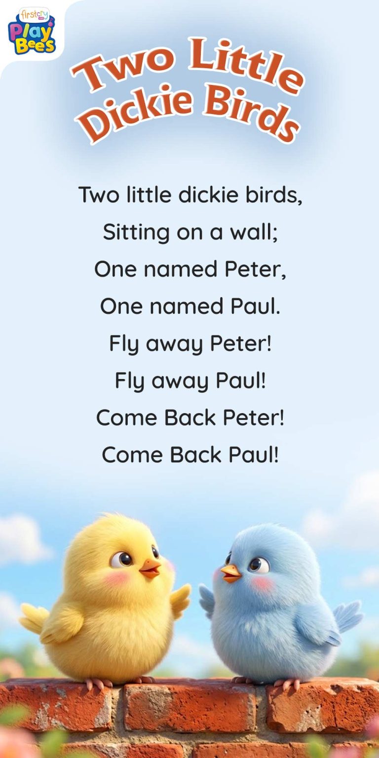Two Little Dickie Birds Lyrics - Nursery Rhyme & Song