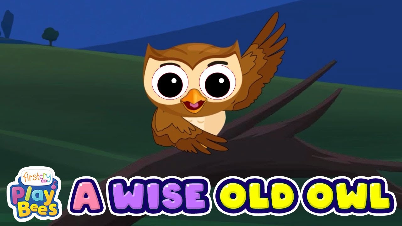 A Wise Old Owl Video | Nursery Rhyme with Lyrics for Kids