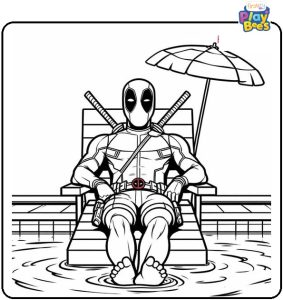 Deadpool Coloring Pages – Free Printable Sheets & Images