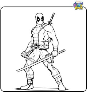 Deadpool Coloring Pages – Free Printable Sheets & Images
