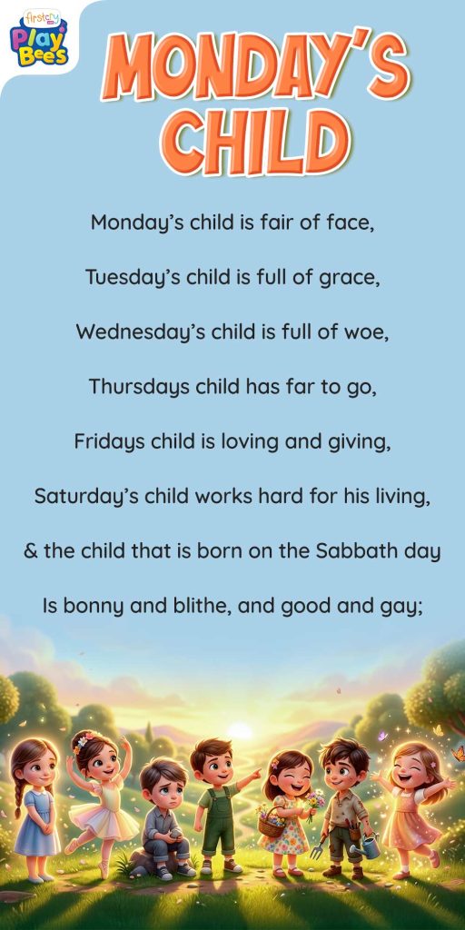 Monday’s Child Lyrics - Nursery Rhyme & Song