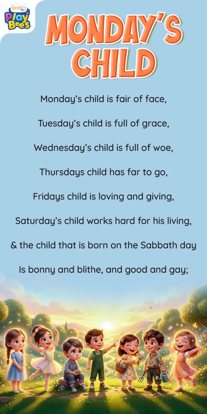 Monday’s Child Lyrics - Nursery Rhyme & Song