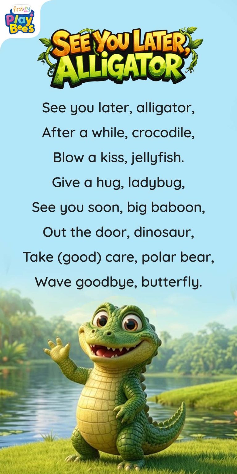 See You Later, Alligator Lyrics - Nursery Rhyme & Song
