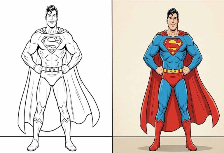 Superman Coloring Pages – Free Printable Sheets & Pictures