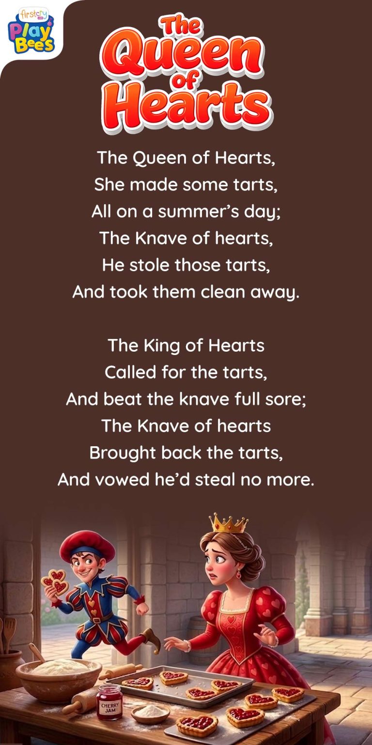 The Queen of Hearts Lyrics - Nursery Rhyme & Song