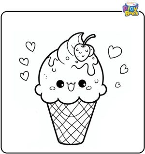 Ice Cream Coloring Pages – Free Printable Sheets & Pictures