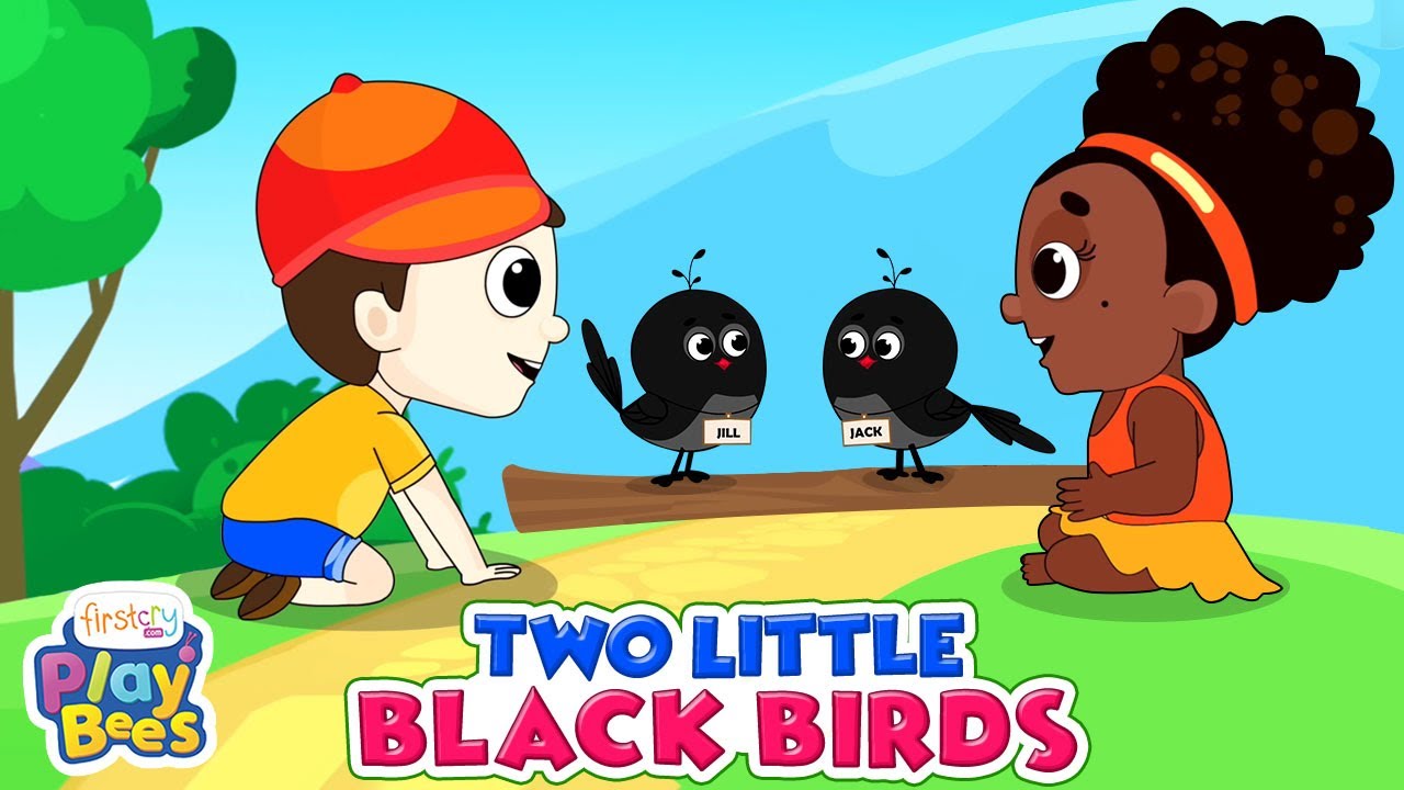 Two Little Black Birds Video | Nursery Rhyme with Lyrics for Kids