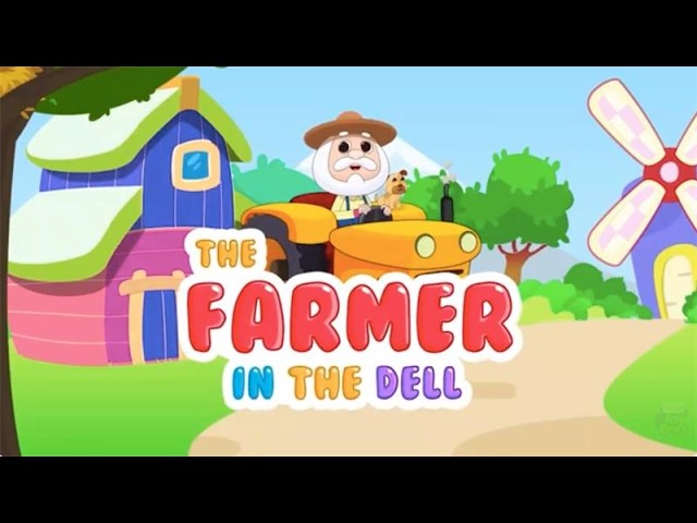 The Farmer in the Dell Video | Nursery Rhyme with Lyrics for Kids