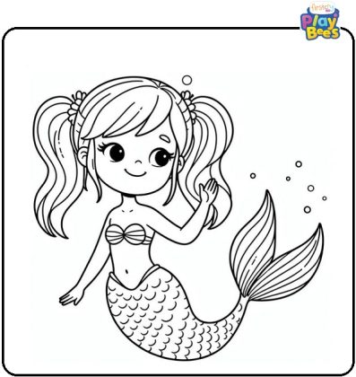 Mermaid Coloring Pages – Free Printable Sheets & Images