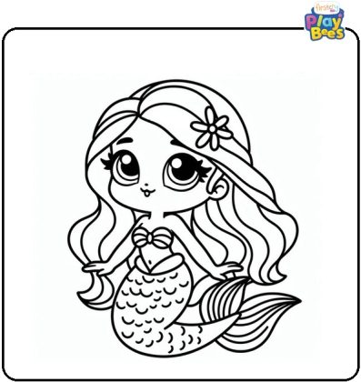 Mermaid Coloring Pages – Free Printable Sheets & Images