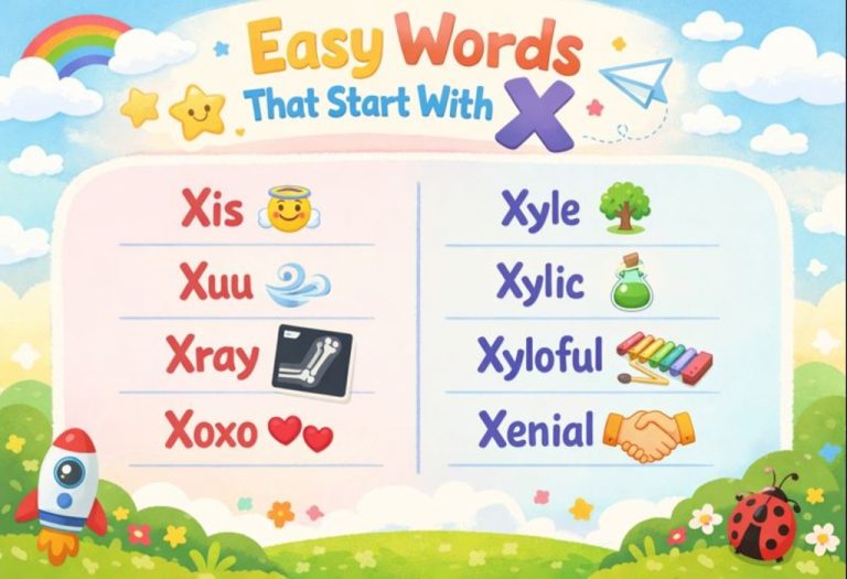 Words That Start With Letter X