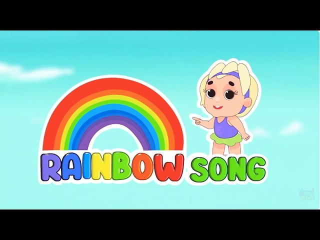 Rainbow Video Song for Kids | Nursery Rhyme with Lyrics