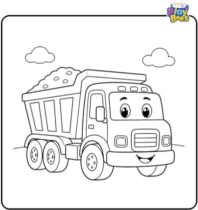 Dump Truck Coloring Pages – Free Printable Worksheets & Images